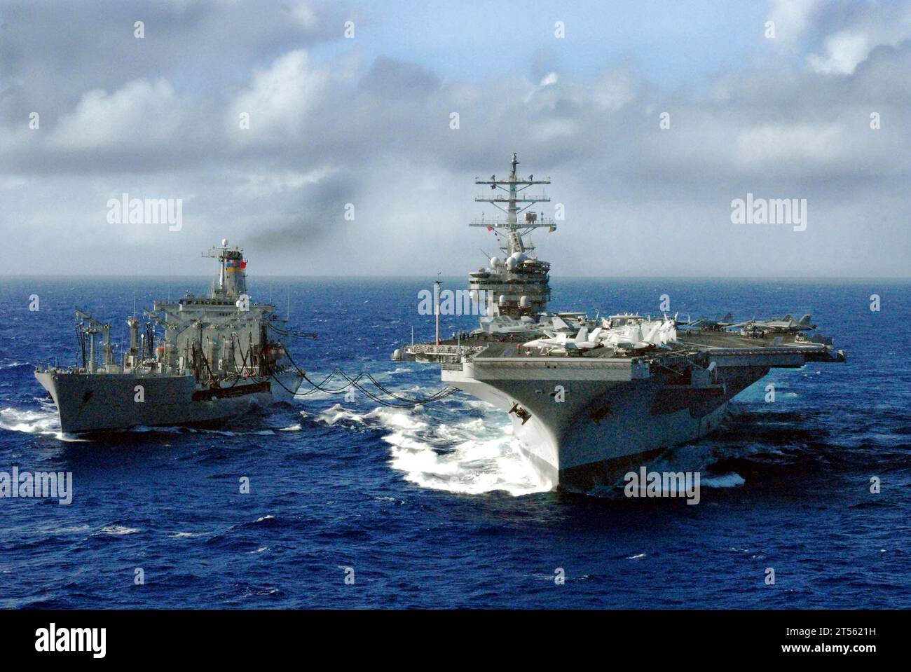 Military Sealift Command (MSC) fleet replenishment oiler USNS Pecos (T-AO 197), Nimizt-Class ...