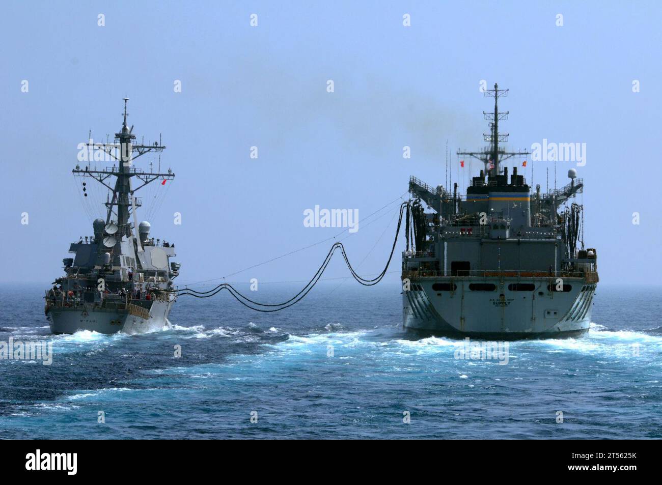 Military Sealift Command, msc, RAS, refueling, USNS Supply (T-AOE 6 ...
