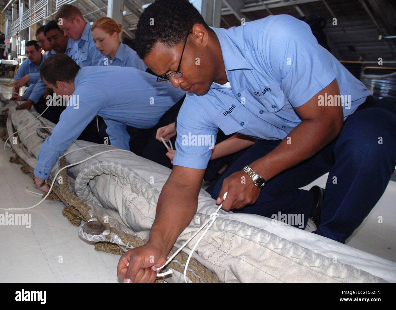 mizzen sail, USS Constitution Stock Photo - Alamy