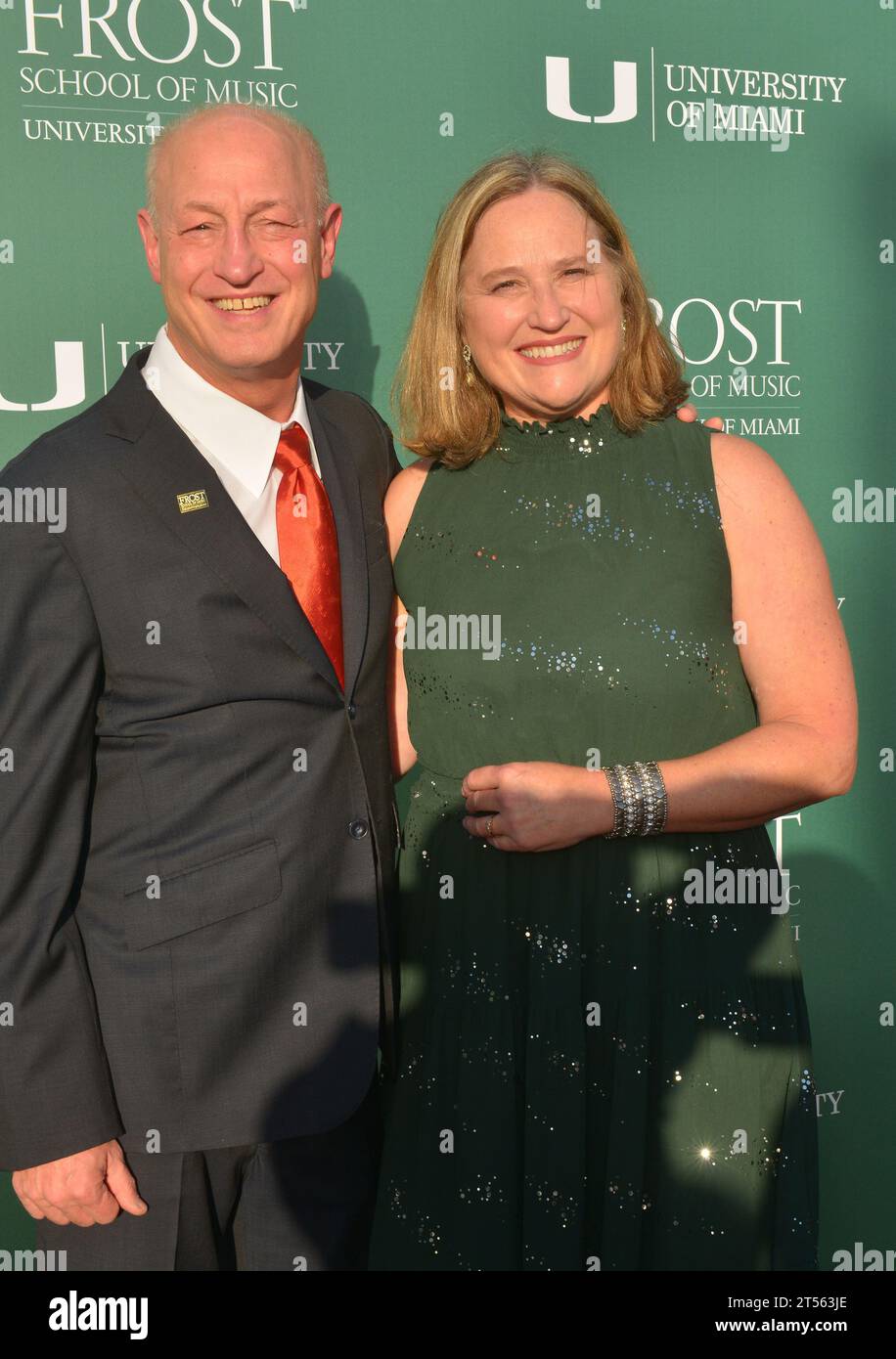 Coral Gables, Florida, USA. 02nd Nov, 2023. Dean Berg and Julia Berg ...