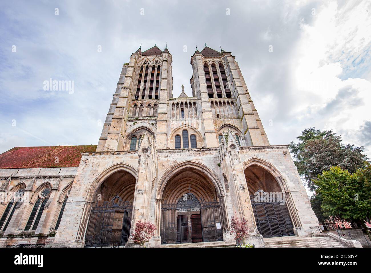 NOYON, FRANCE, OCTOBER 22, 2023 : exteriors and architectural decors of ...