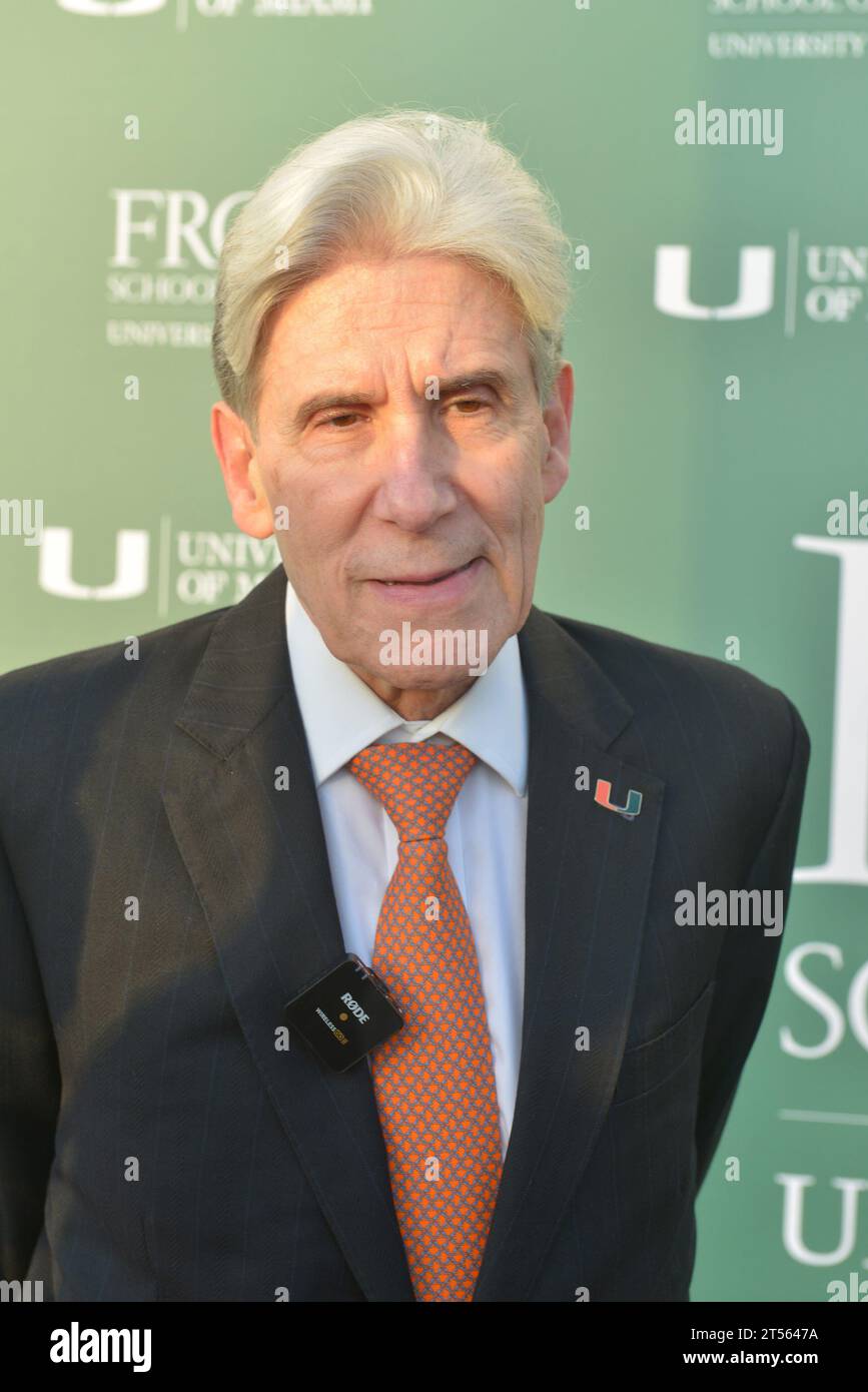 Coral Gables, Florida, USA. 02nd Nov, 2023. Julio Frenk attendsthe ...