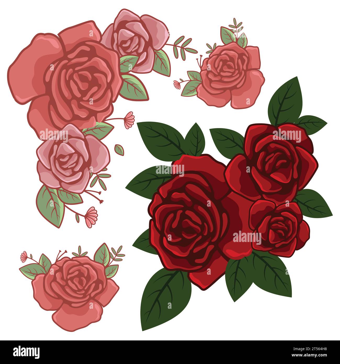 Roses Royalty Free Vector Image Stock Vector Image & Art - Alamy