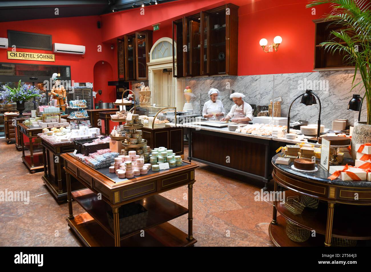 Vienna, Austria - 30 June 2023: interior of a pastry shop at Vienna on ...