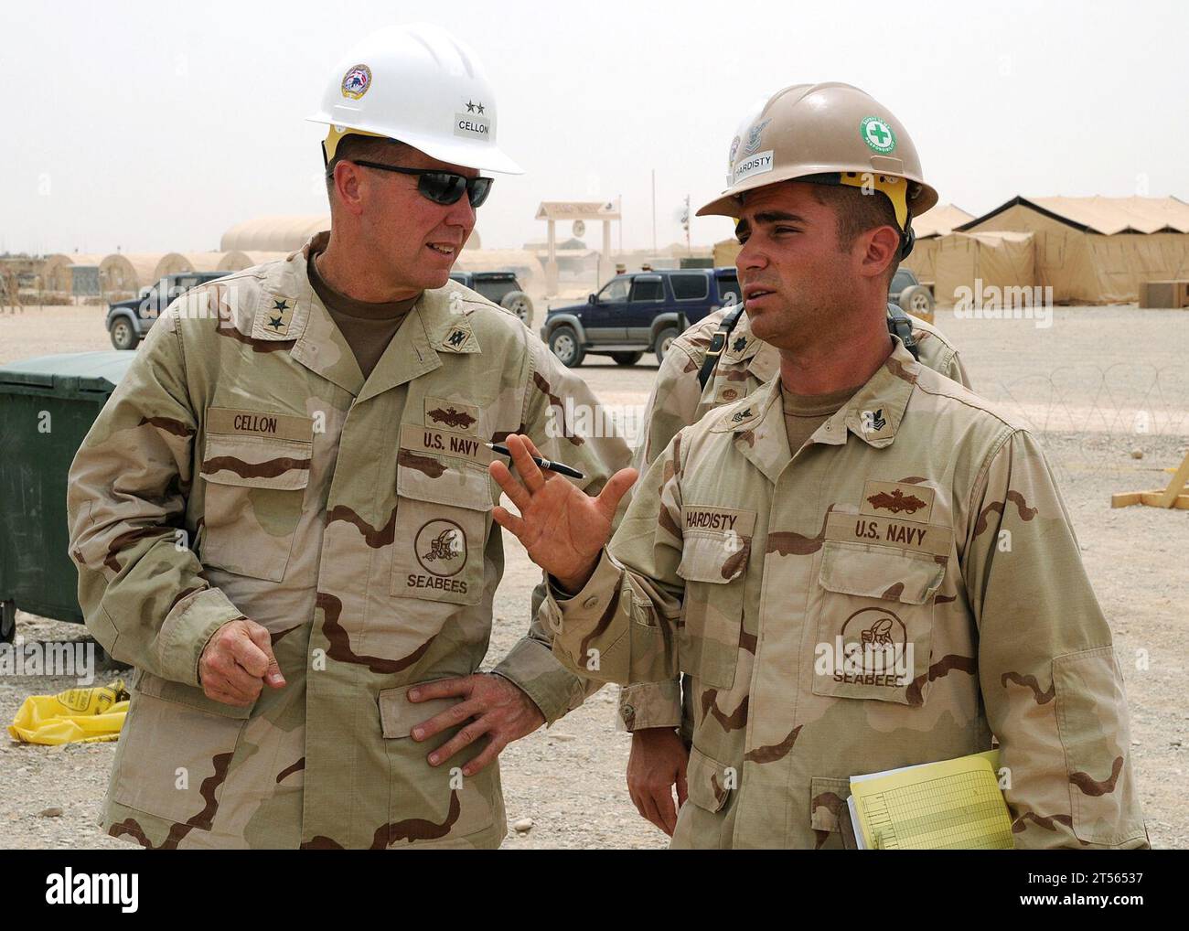 Naval Mobile Construction Battalion (NMCB) 5, Rear Adm. Richard Cellon ...