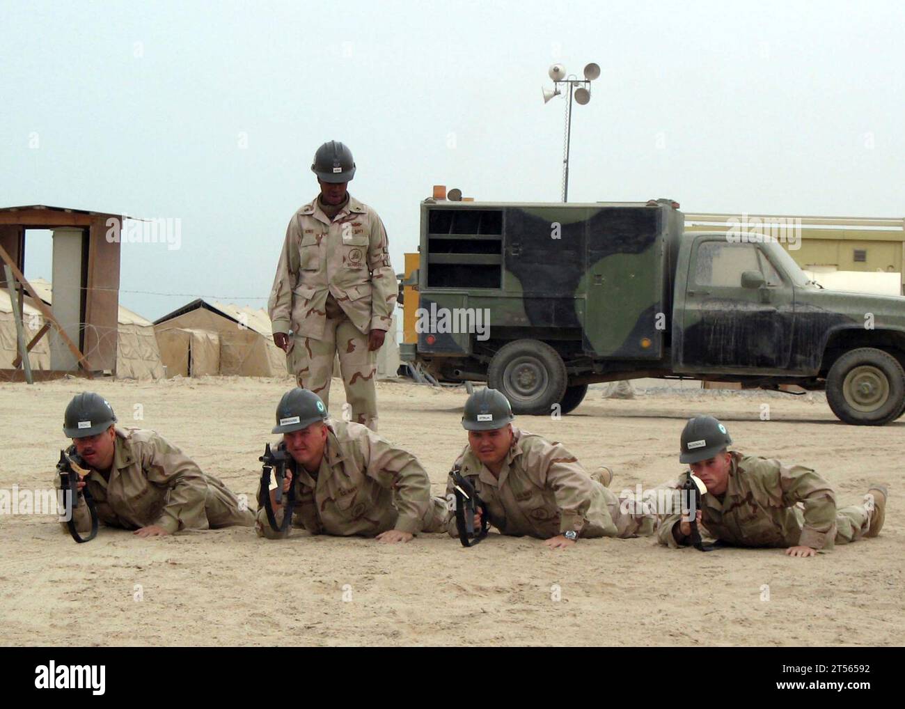 Naval Mobile Construction Battalion (NMCB) FIVE, training Stock Photo ...