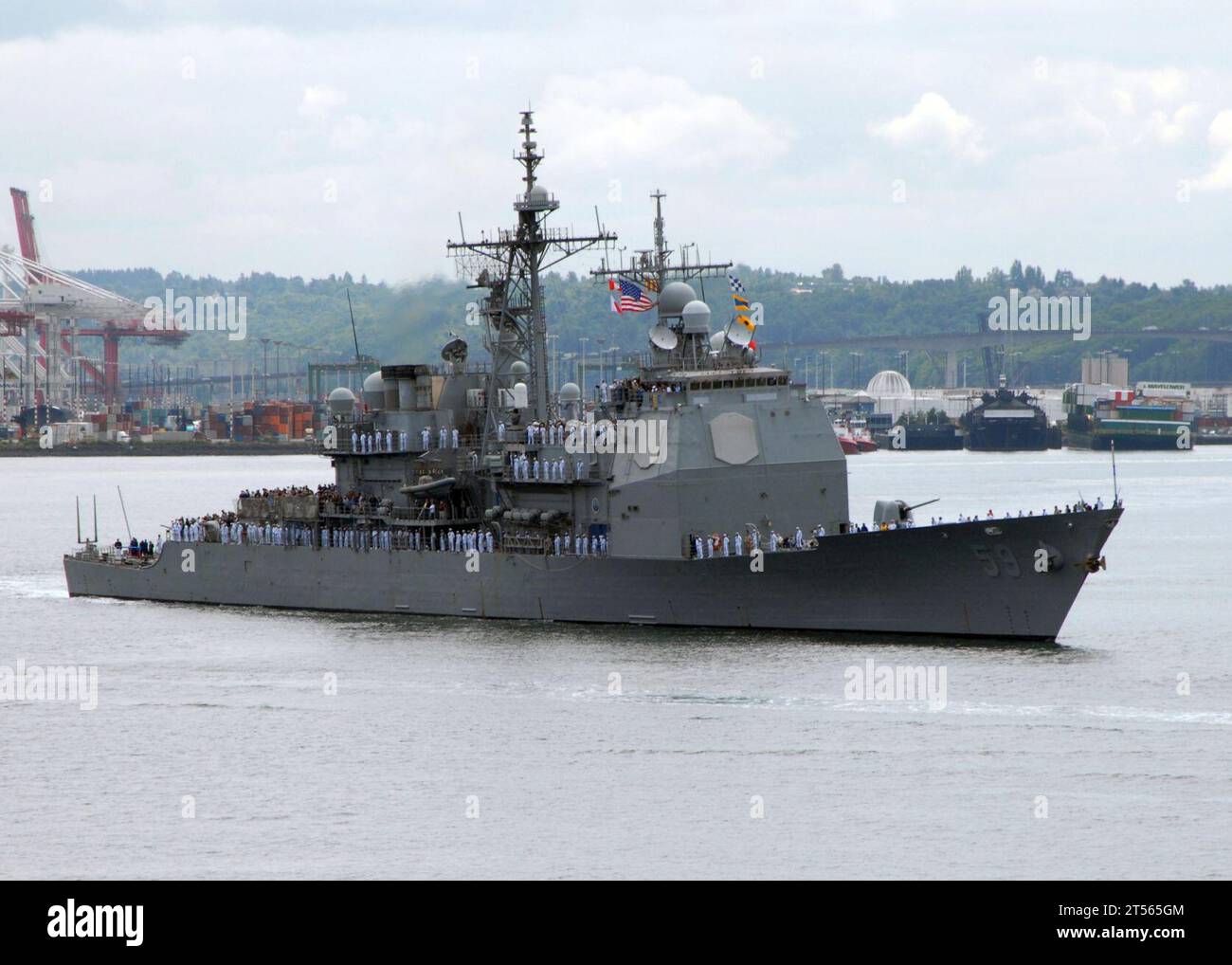 Naval Region Northwest, Seattle Seafair, USS Princeton Stock Photo - Alamy