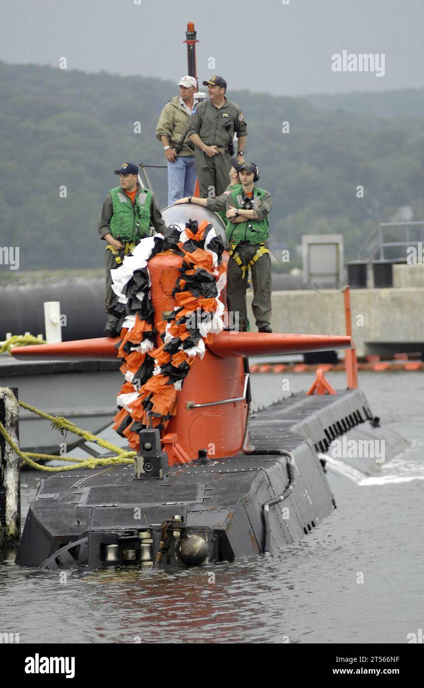 Navy research submarine NR-1, Submarine Base New London Stock Photo - Alamy