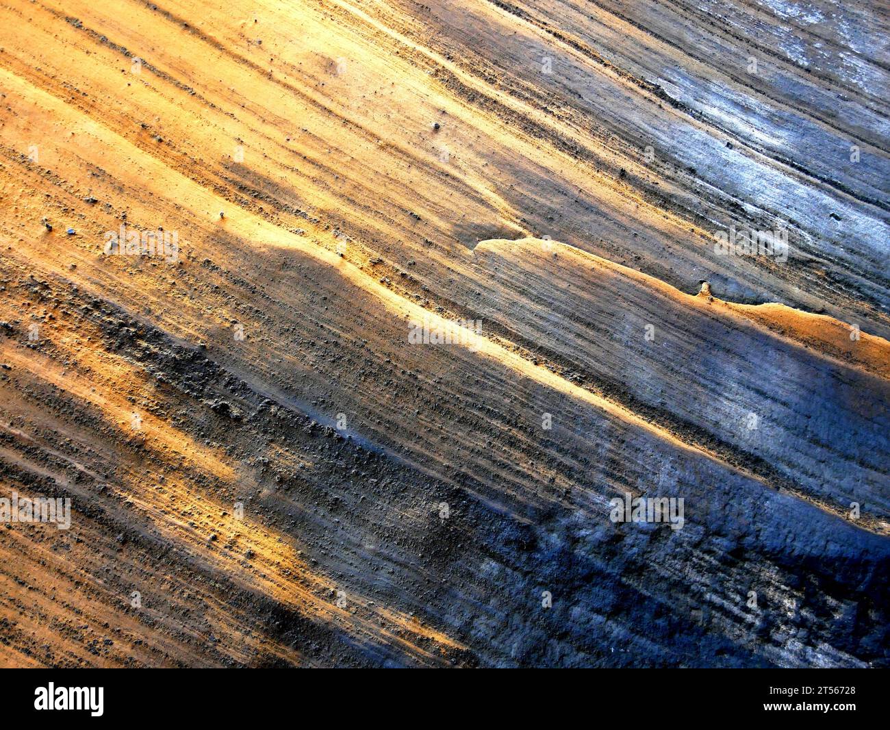 Yellow rocks made of lava flow in Vincendo, Saint Joseph, Cap Jaune ...