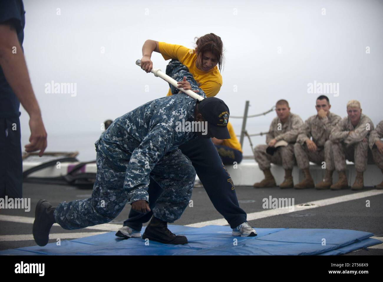 O.C. Spray, U.S. Navy, USMC, USS New Orleans Stock Photo - Alamy