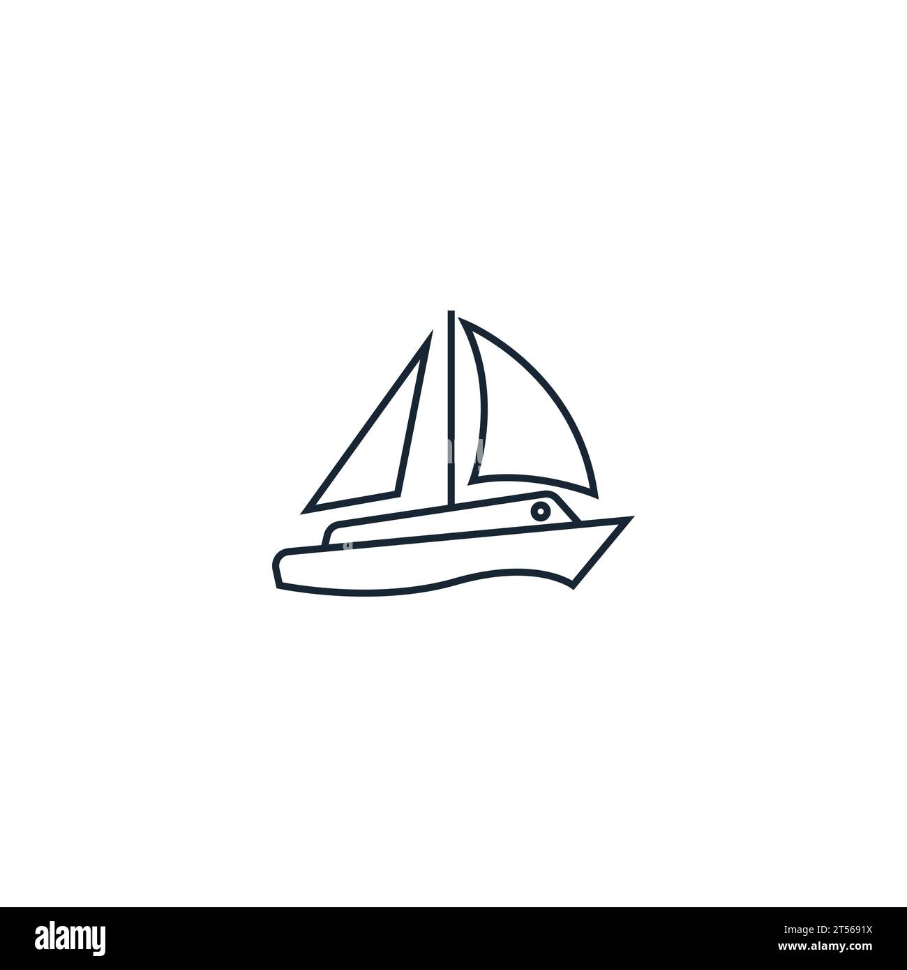 Sailing creative icon from sport icons collection Vector Image Stock ...