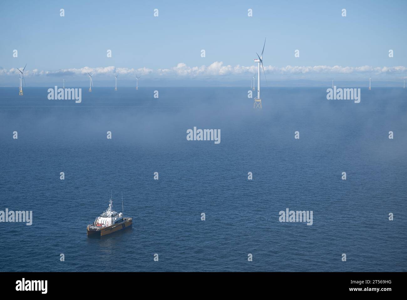 Windcat 101, CTV, Crew transport vessel, working on an offshore wind ...
