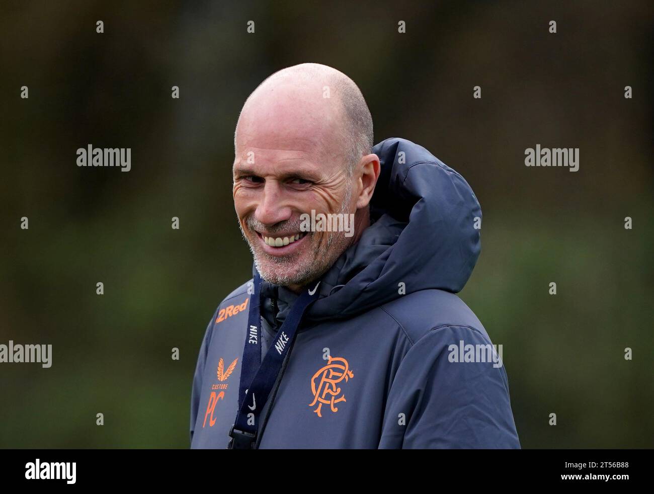 Rangers manager Philippe Clement during a training session at the ...