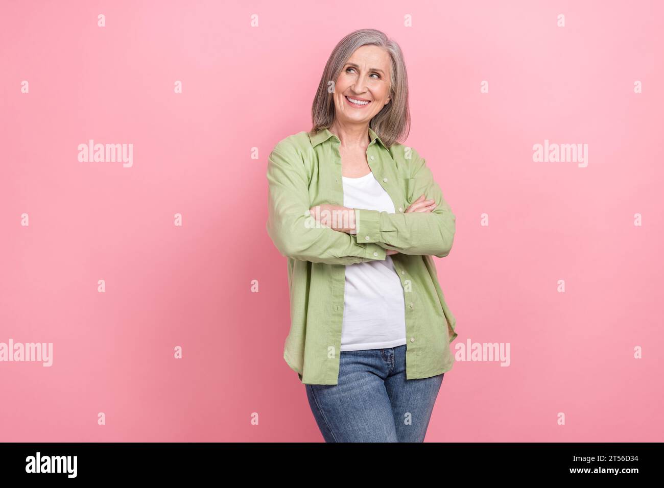 Photo of retired woman realtor director confident profession look best ...