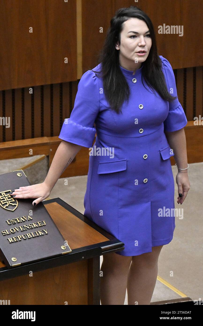 Slovak Member of Parliament Beata Jurik (pictured) and newly-Elected ...