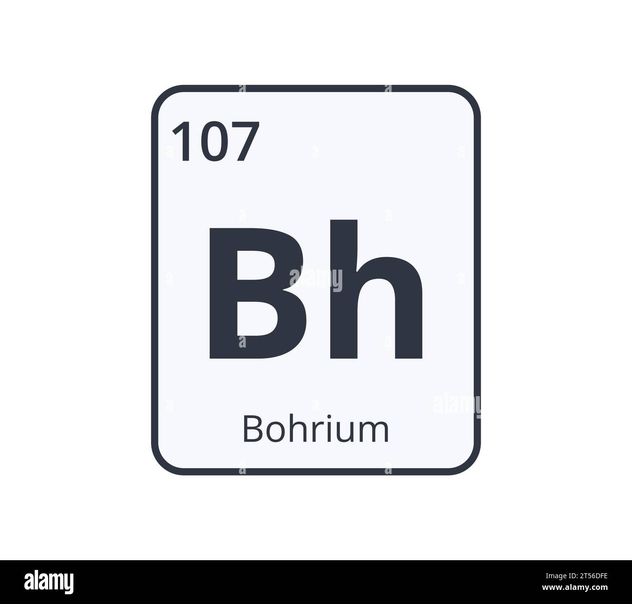 Bohrium Chemical Symbol Stock Vector Image & Art - Alamy