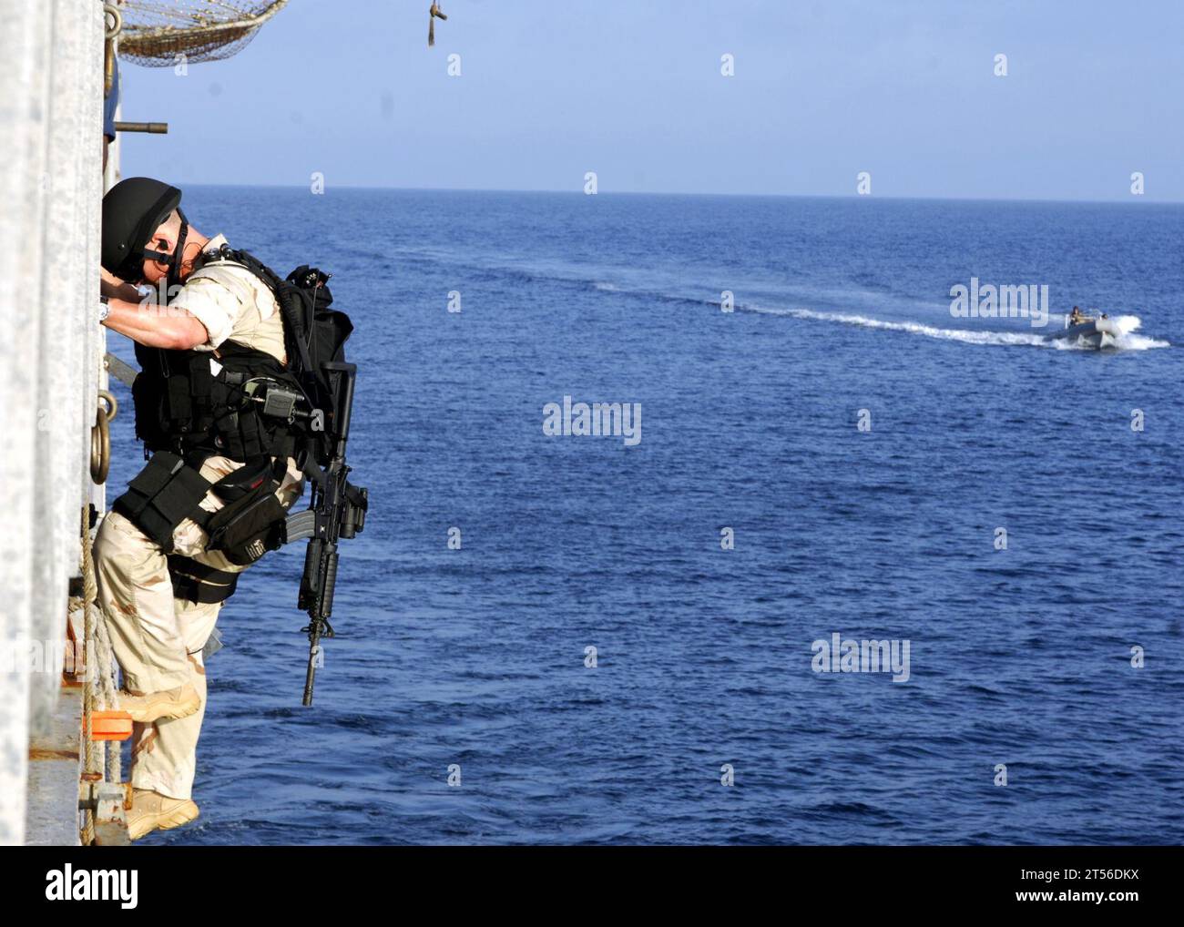 Philippine-flagged merchant vessel, pirates, USS Leyte Gulf (CG 55 ...