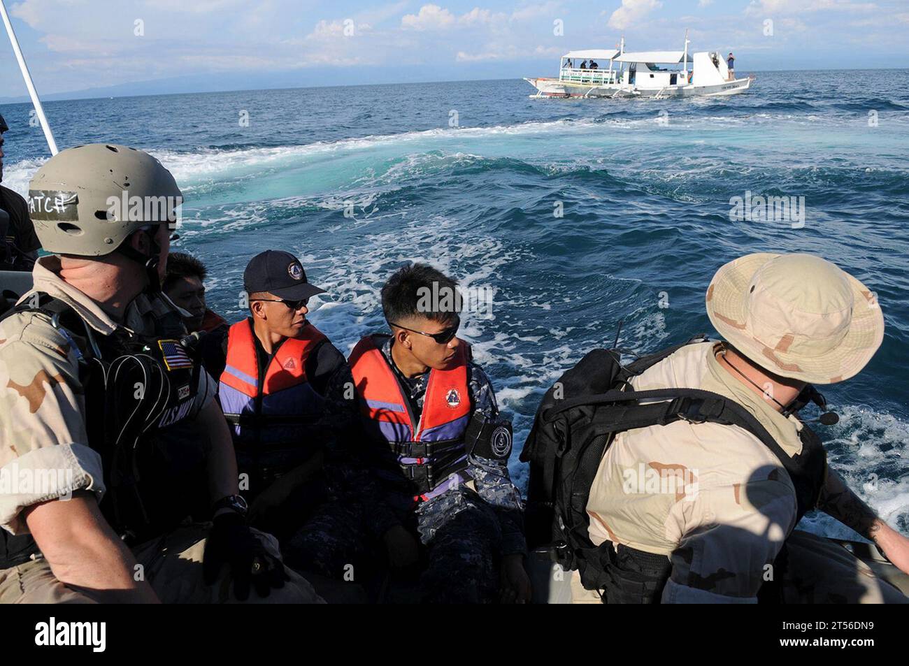 Philippine Coast Guard, SULU SEA, training vessel, U.S. navy , USS ...