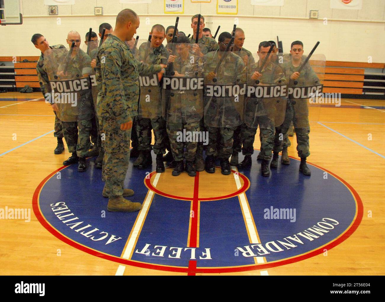 platoon commander, riot training Stock Photo - Alamy