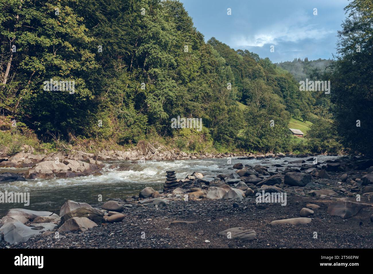 The Carpathian region of Ukraine near the village of Yaremche Stock ...