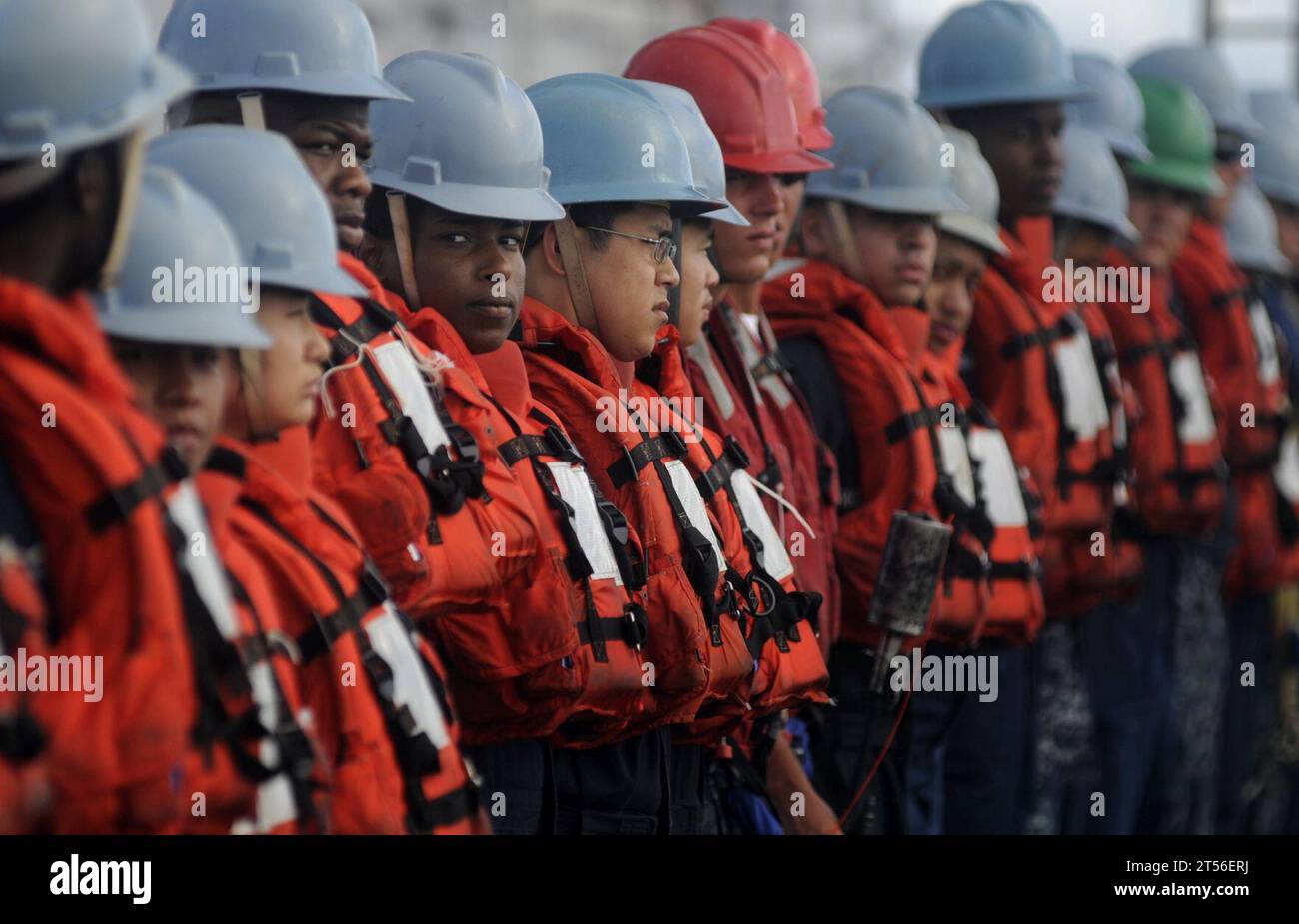 RAS, red vest, REPLENISHMENT AT SEA, U.S.Navy , USNS John Ericsson, USS ...