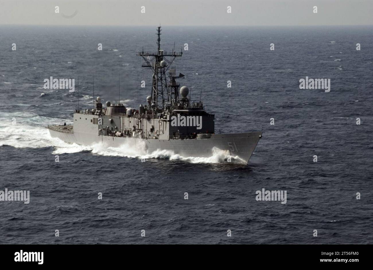 Refuel at Sea (RAS), underway, USS Gary Stock Photo - Alamy