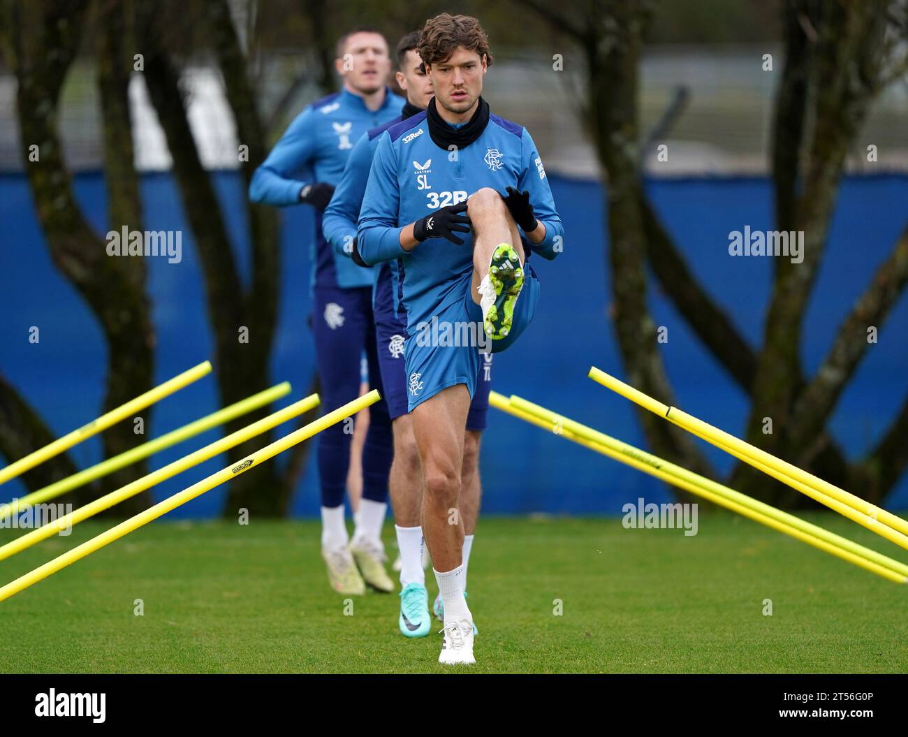 Rangers' Sam Lammers during a training session at the Rangers Training ...