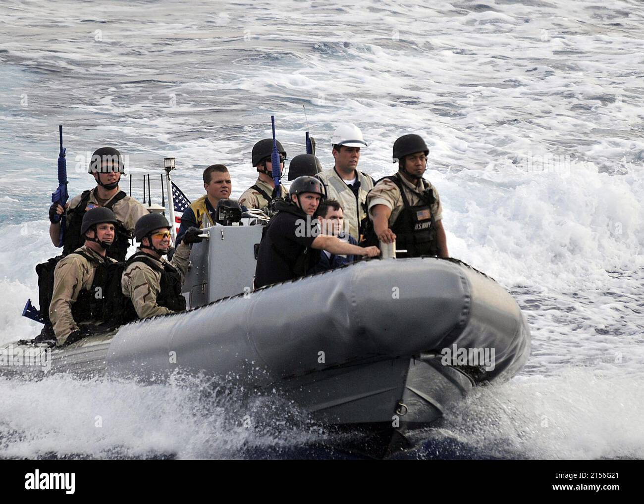 RHIB, USS Mustin, VBSS Stock Photo - Alamy
