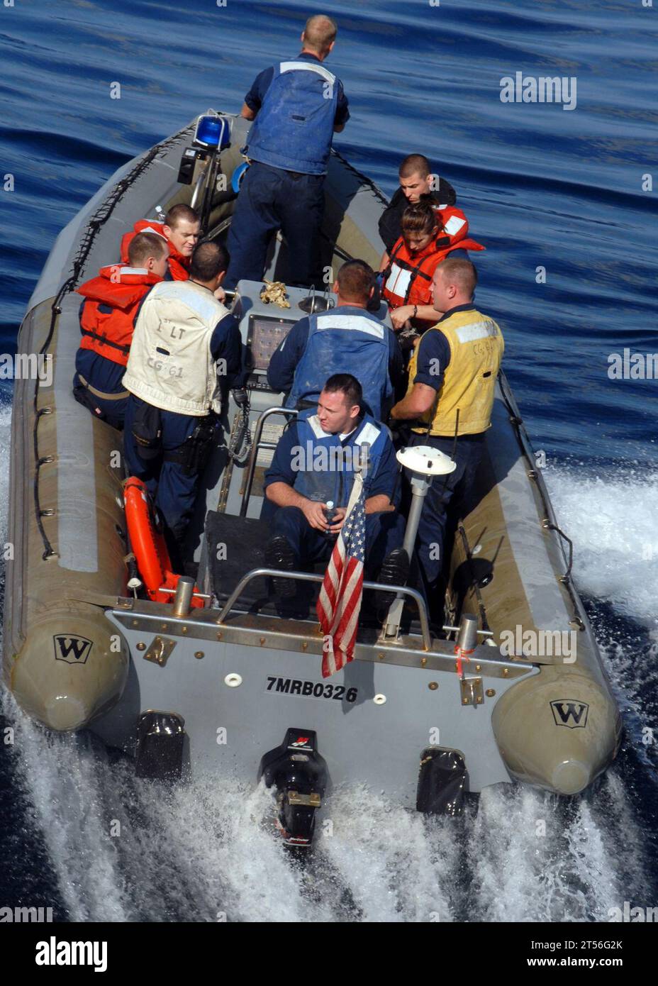 RHIB, Small Boat, USS Monterey (CG 61 Stock Photo - Alamy
