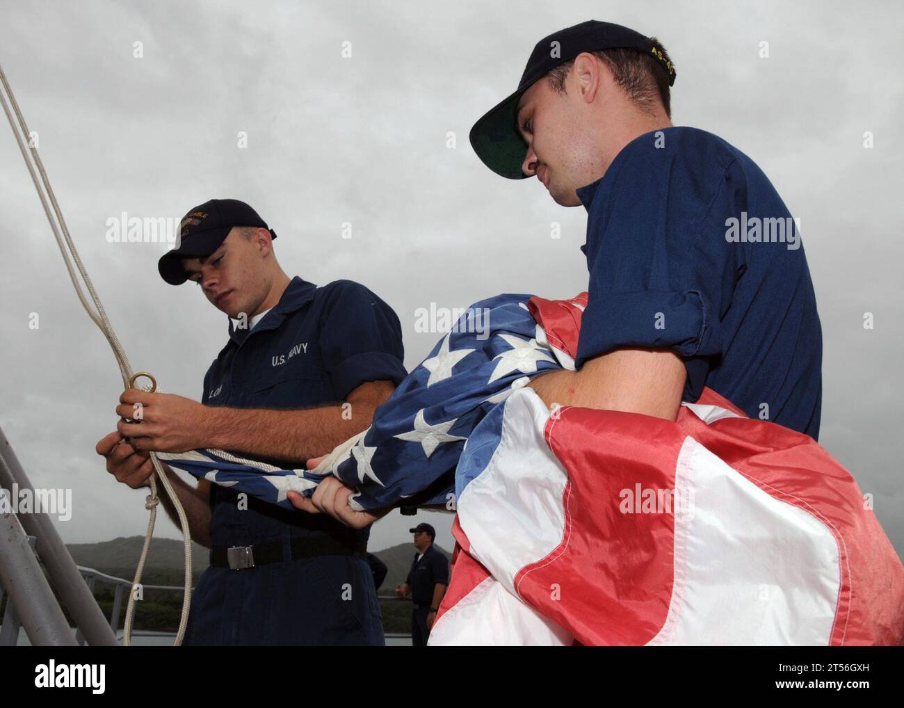 Sailors, Sea Trials, U.S. 7th Fleet, U.S. Navy, USS FRANK CABLE (AS 40 ...