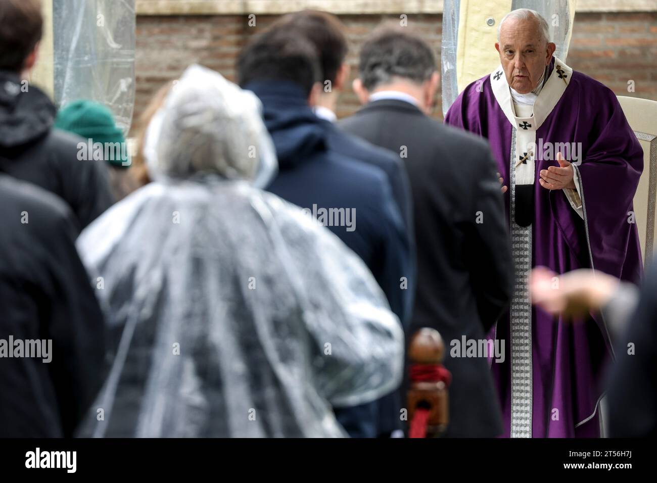 Rome, Italy. 02nd Nov, 2023. Italy, Rome, Pope Francis says mass for ...