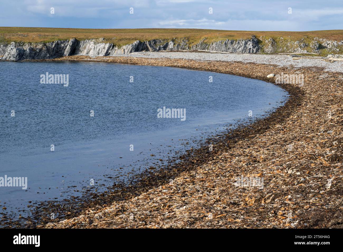 Beach, Bay, Down Islands, Dunoyane Archipelago, Spitsbergen, Svalbard ...