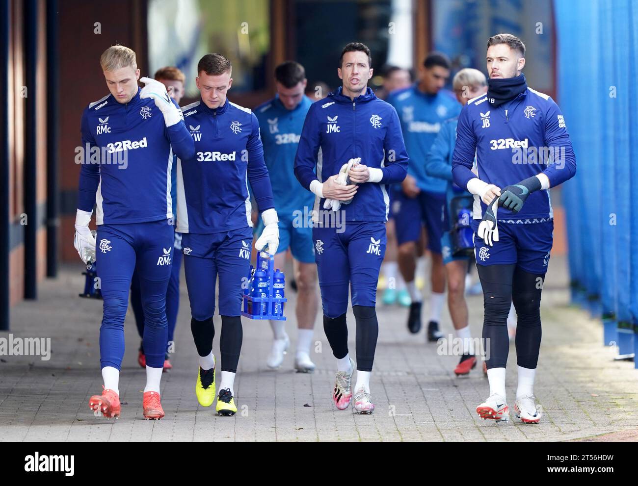 Rangers goalkeepers Robbie McCrorie, Kieran Wright, Jon McLaughlin and ...