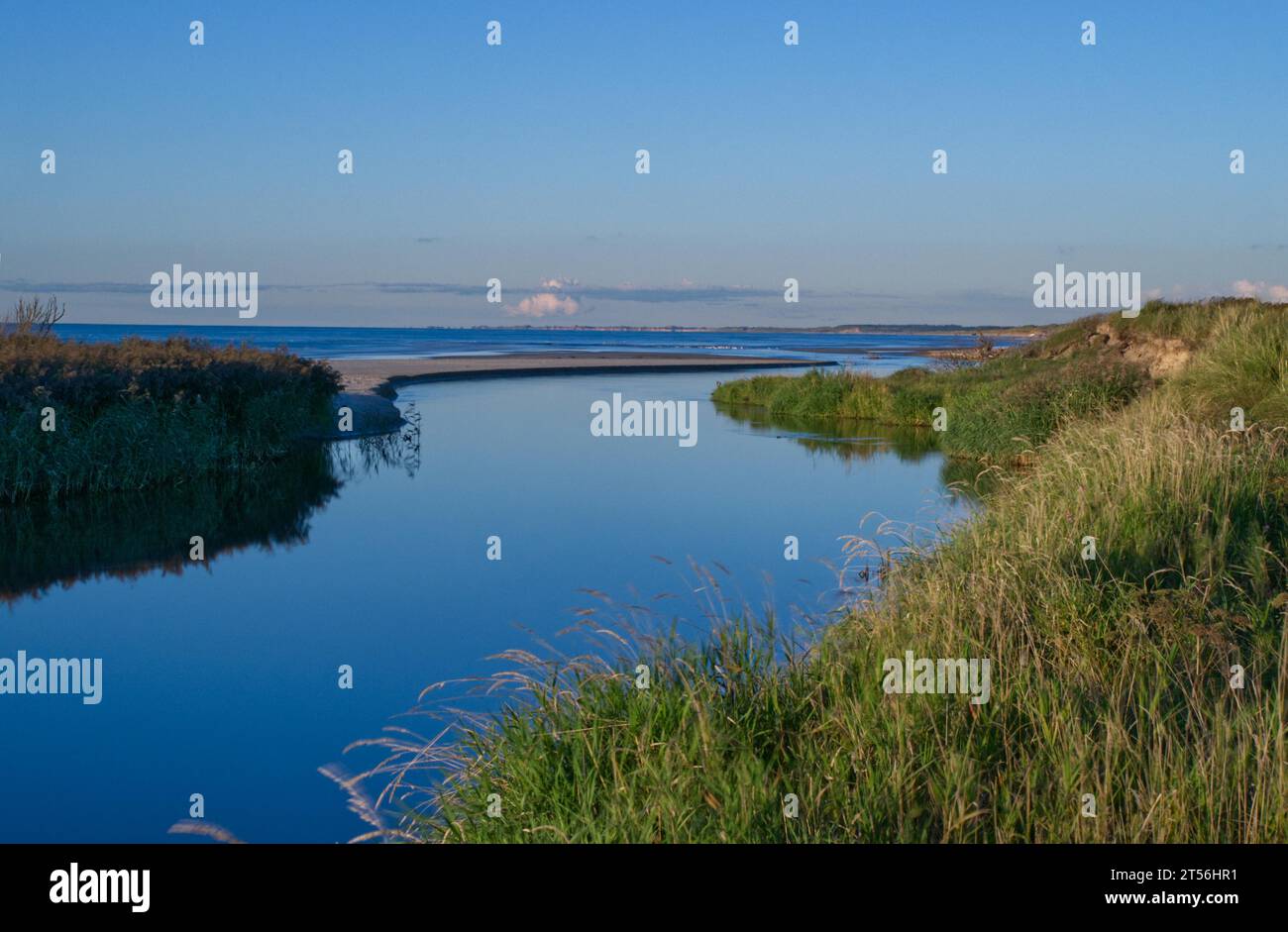 And a larger river flows into the North Sea at Hirtshals, North Jutland ...