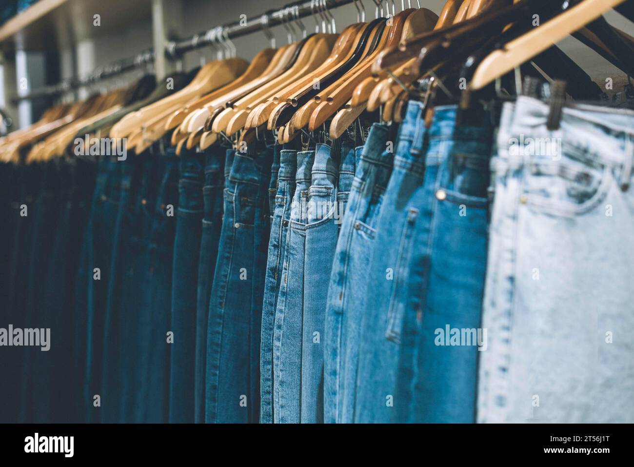 Hanging trousers rack hi-res stock photography and images - Alamy