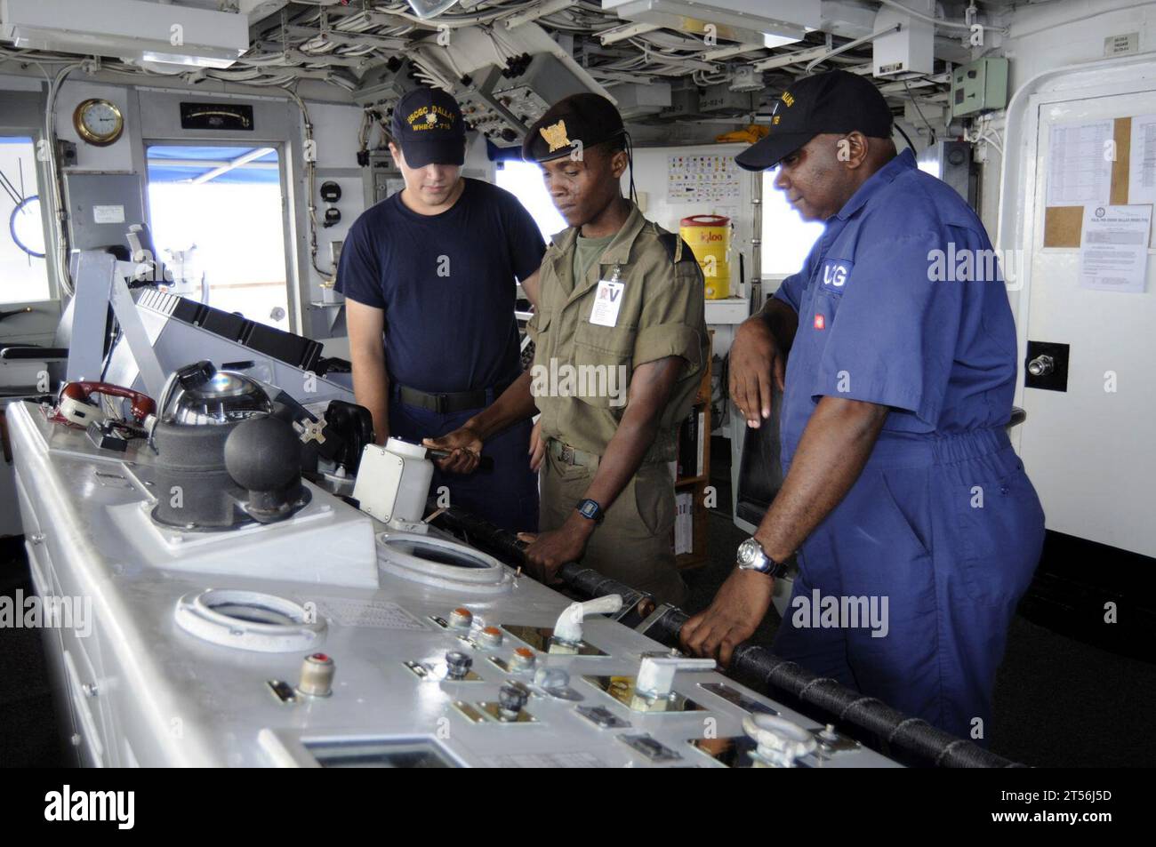 Sao Tome Coast Guard, USCG Cutter Dallas (WHEC 716 Stock Photo - Alamy