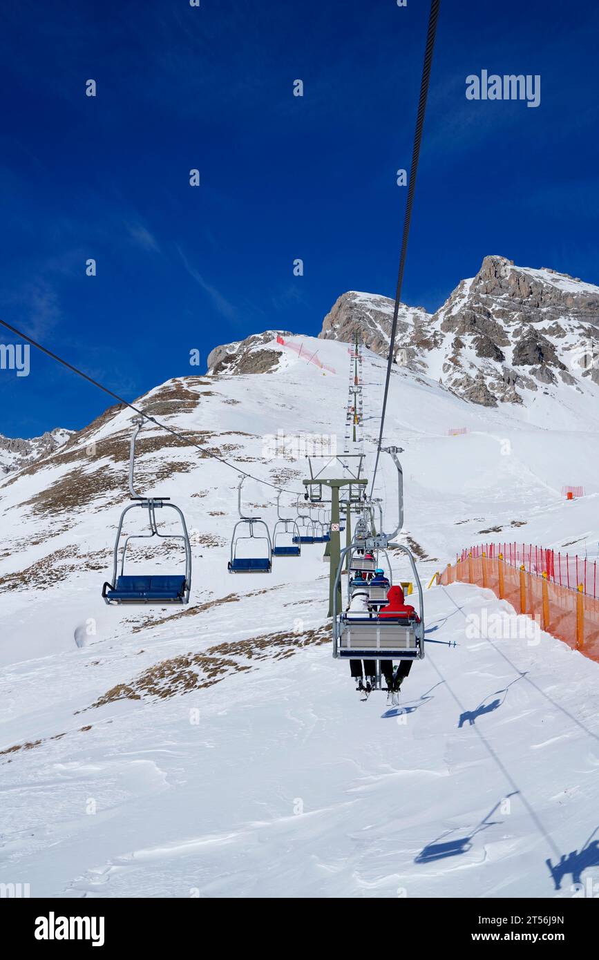 Chairlift ski, area Passo San Pellegrino-Falcade, Tre Valli, Pala Group ...
