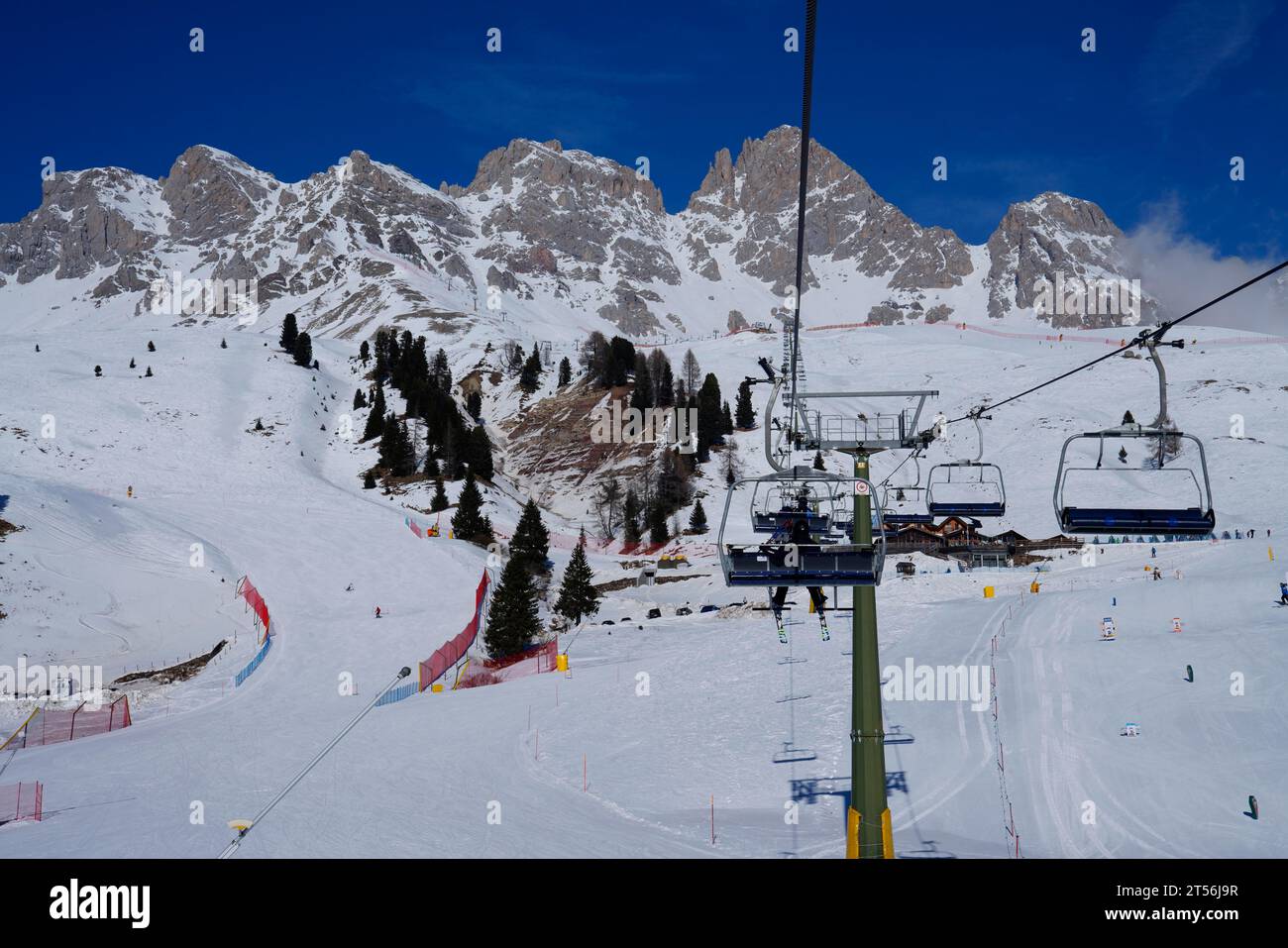 Chairlift ski, area Passo San Pellegrino-Falcade, Tre Valli, Pala Group ...