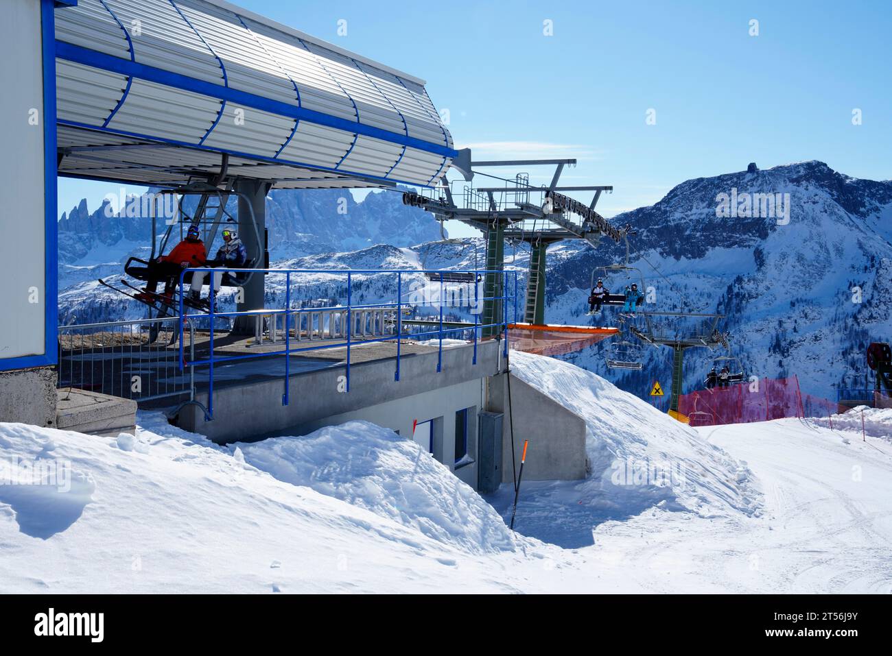 Chairlift ski, Ski area Passo San Pellegrino-Falcade, Tre Valli, Pala ...