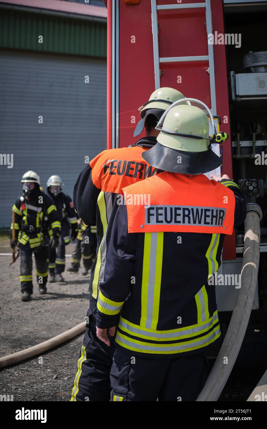 Fire drill practice hi-res stock photography and images - Alamy