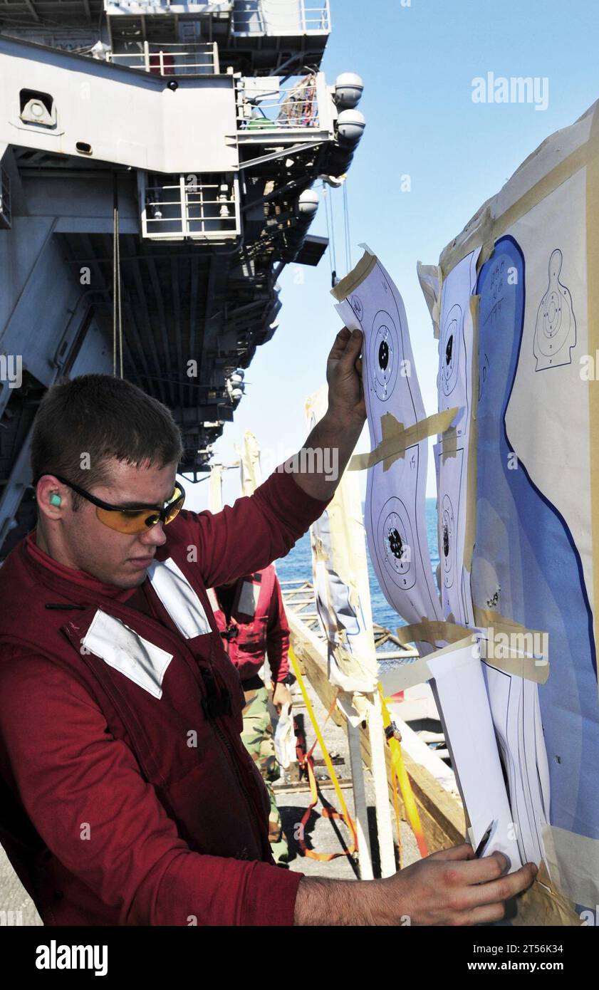 small arms qualifications, USS Dwight D. Eisenhower Stock Photo - Alamy