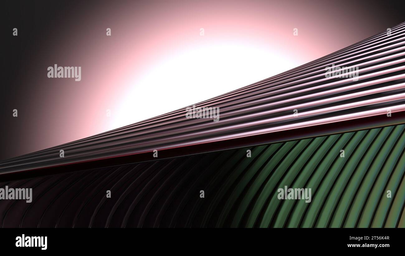 Luxury curved pink elegant and modern 3D Rendering abstract background ...