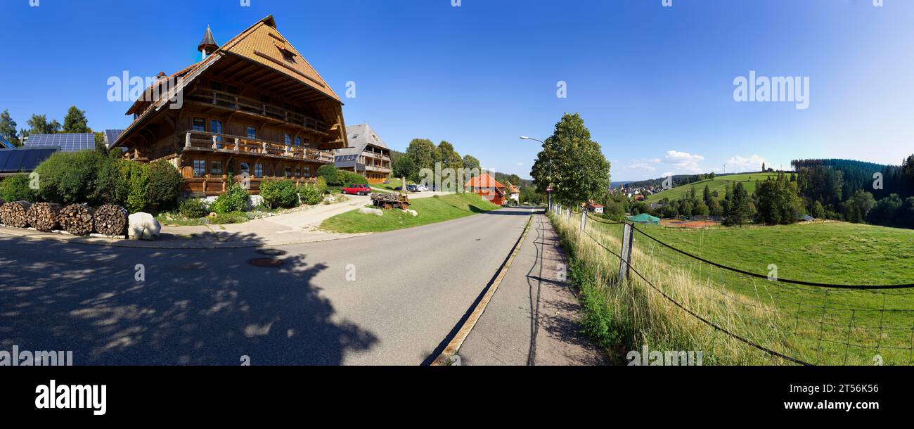 Black Forest House and View of Schonach in the Black Forest, Black ...