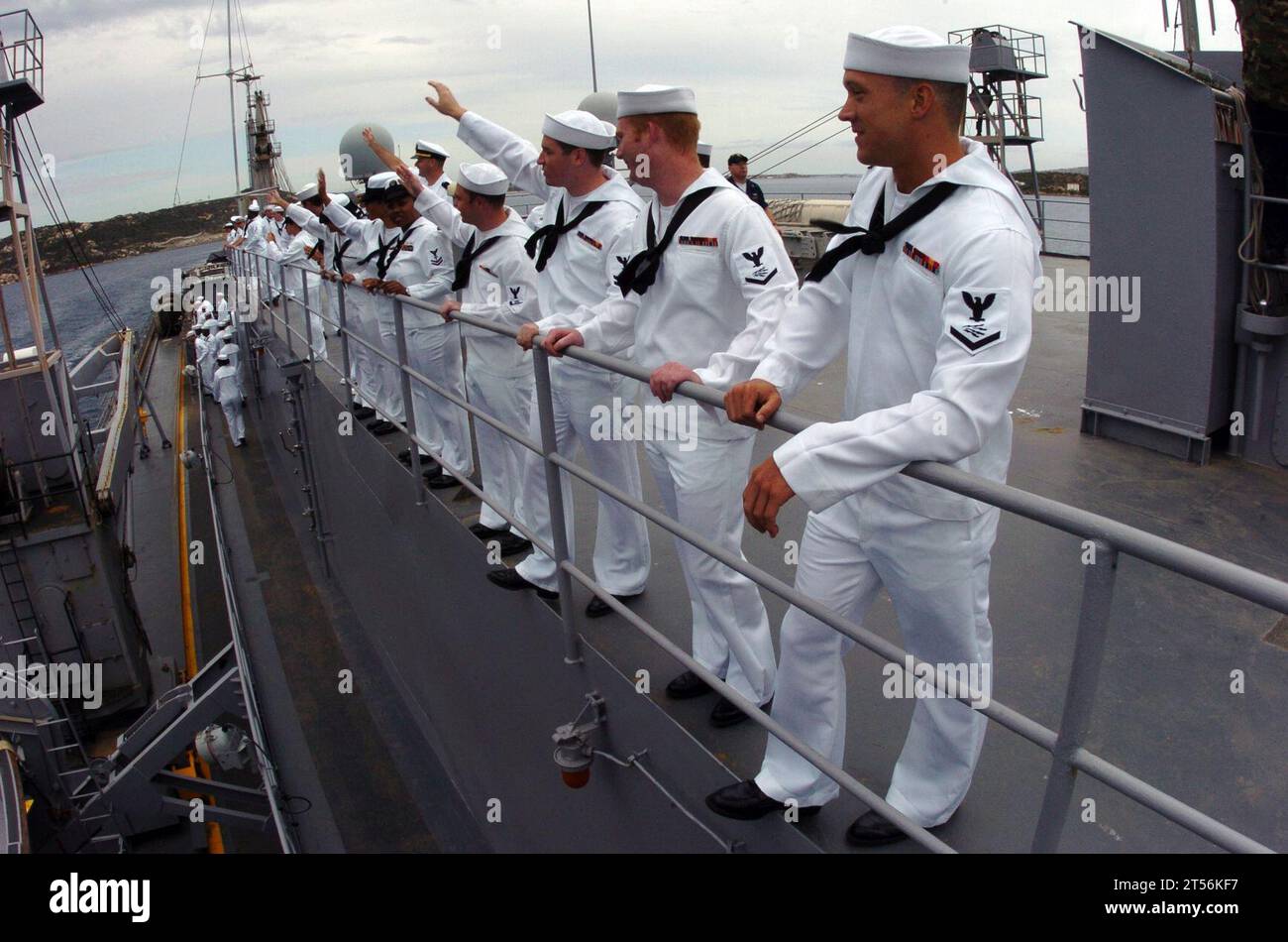 Submarine tender USS Emory S. Land (AS 39 Stock Photo - Alamy