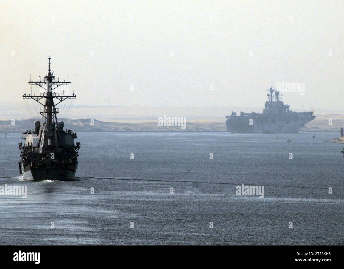 Suez Canal, USS Ramage Stock Photo - Alamy