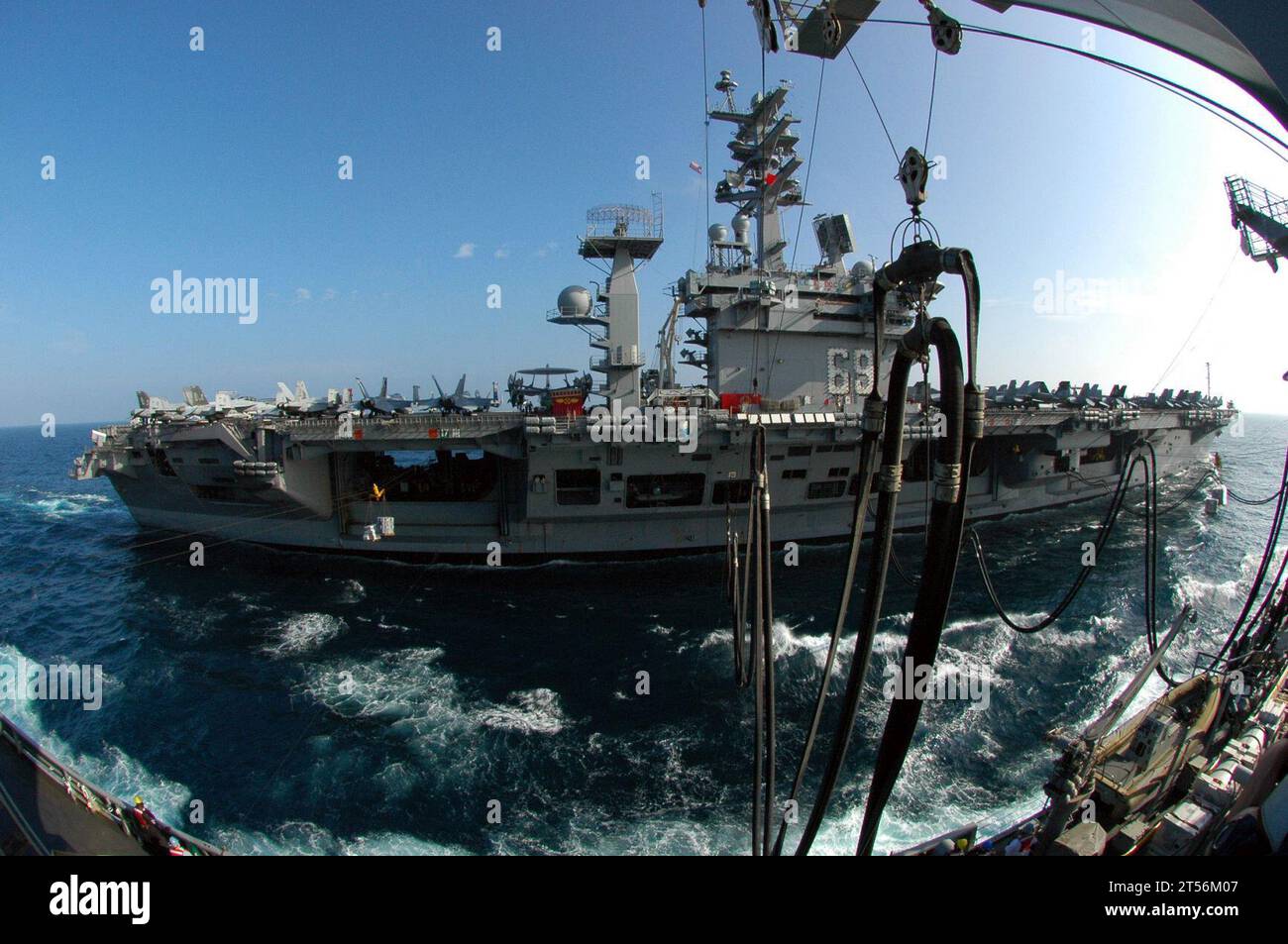 The Fast Combat Support Ship USNS Arctic (T-AOE 8), Underway ...