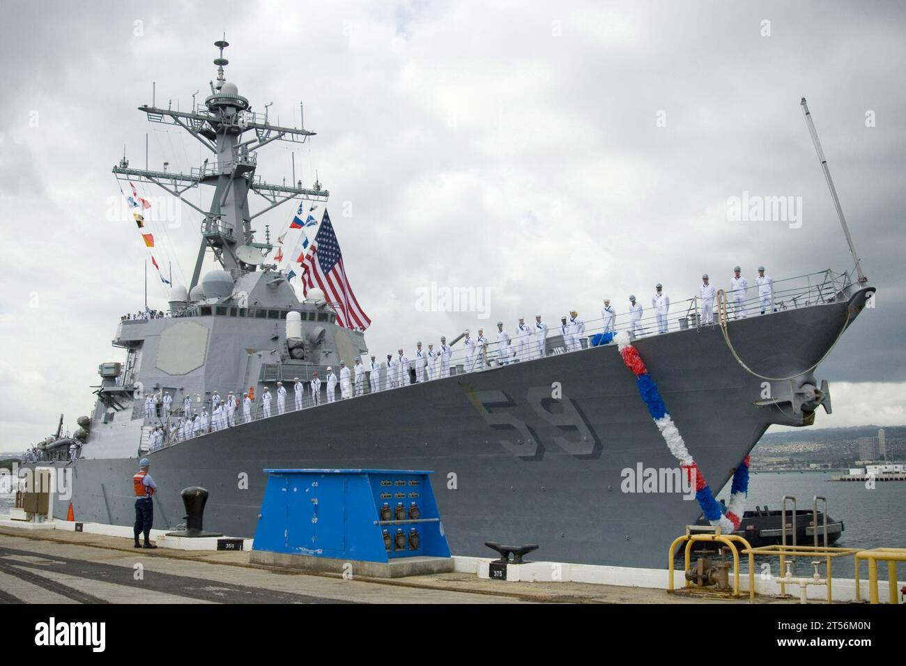 three-month deployment, USS Russell (DDG 59 Stock Photo - Alamy