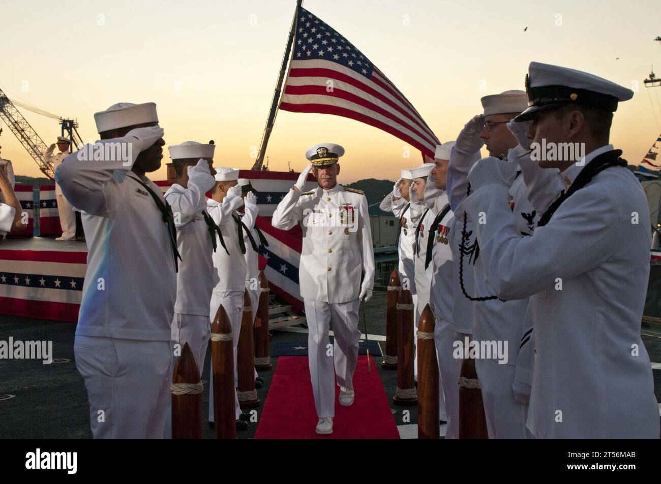 U.S. 7th Fleet Change of Command, USS Blue Ridge Stock Photo - Alamy