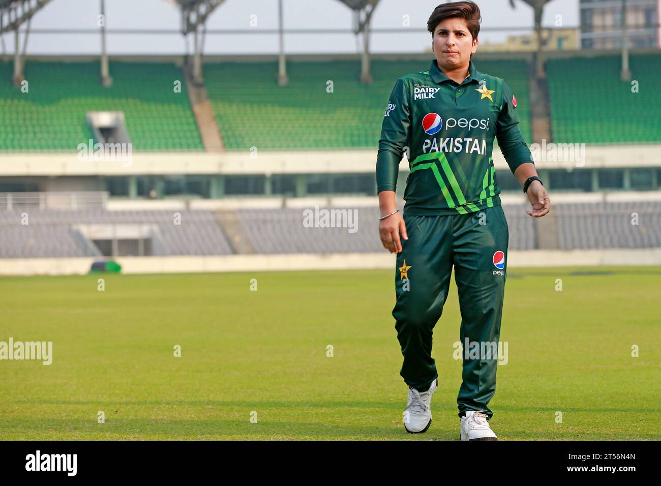 Pakistan women cricket team Nida Dar during the One Day International ...