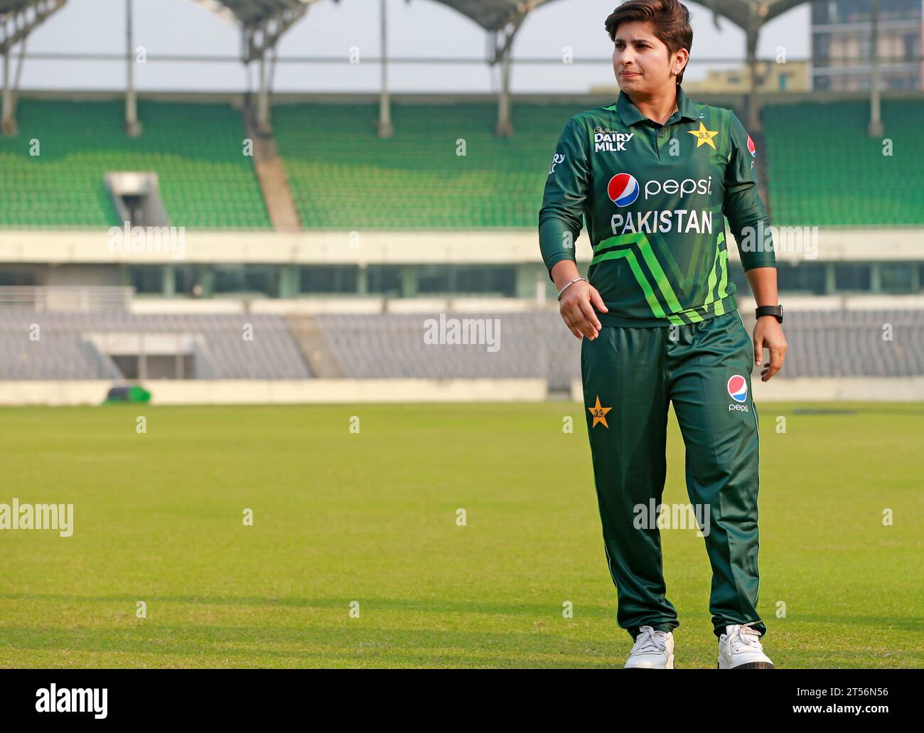 Pakistan women cricket team Nida Dar during the One Day International ...
